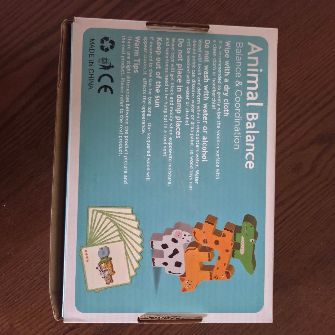 Animal Balance Wooden Balancing Game, Hobbies & Toys, Toys & Games on ...