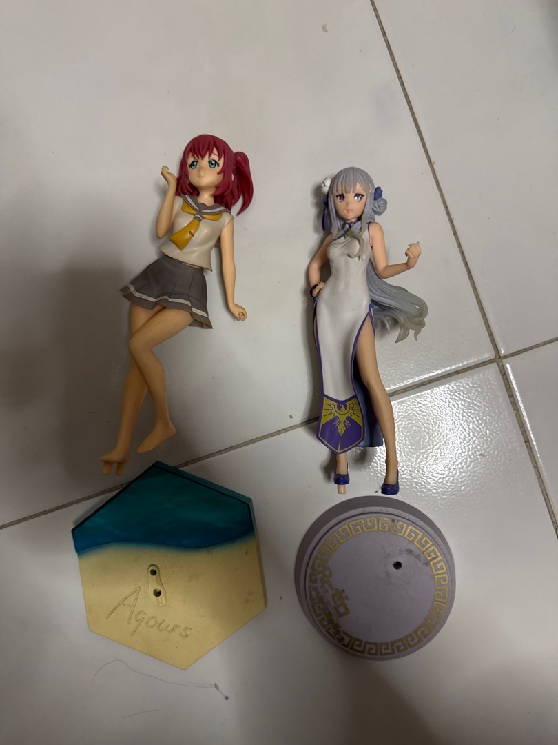 Anime Figures - Ruby Kurosawa & Emilia, Hobbies & Toys, Toys & Games on ...