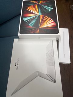 Apple iPad Air 13吋 (M2 Cellular) + Magic Keyboard + Pencil Pro, 手提電話 ...