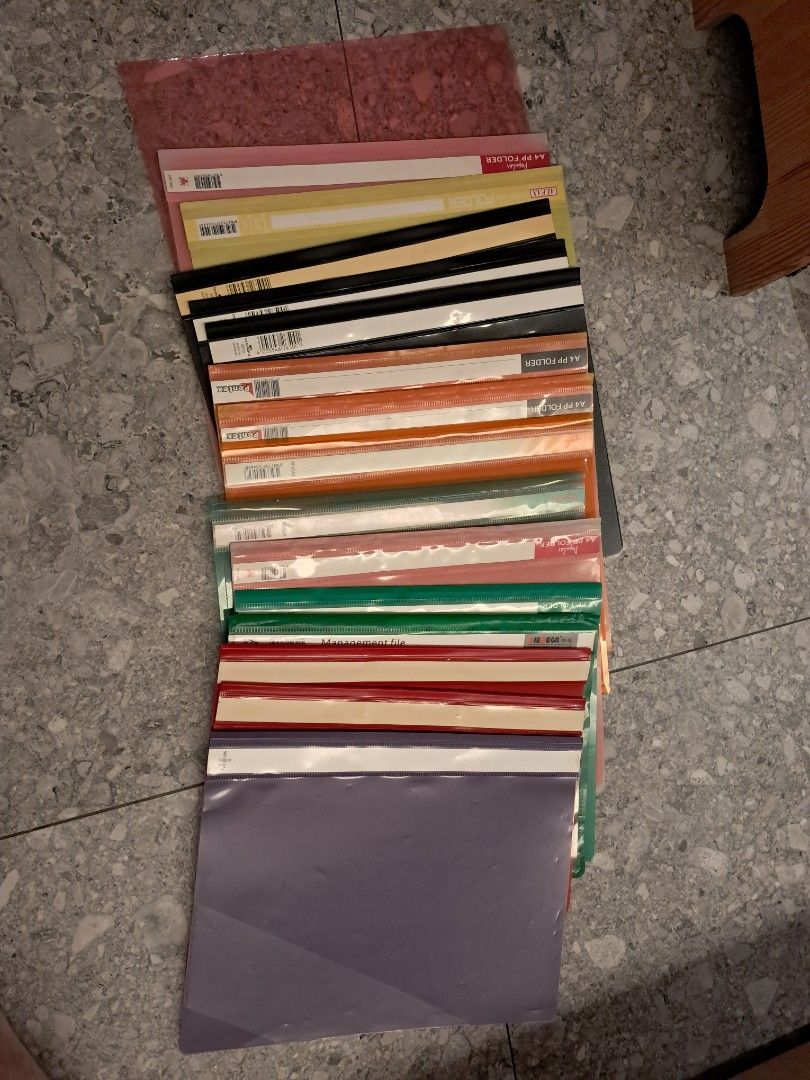 Assorted Color A4 File Folders, Hobbies & Toys, Stationery & Craft ...