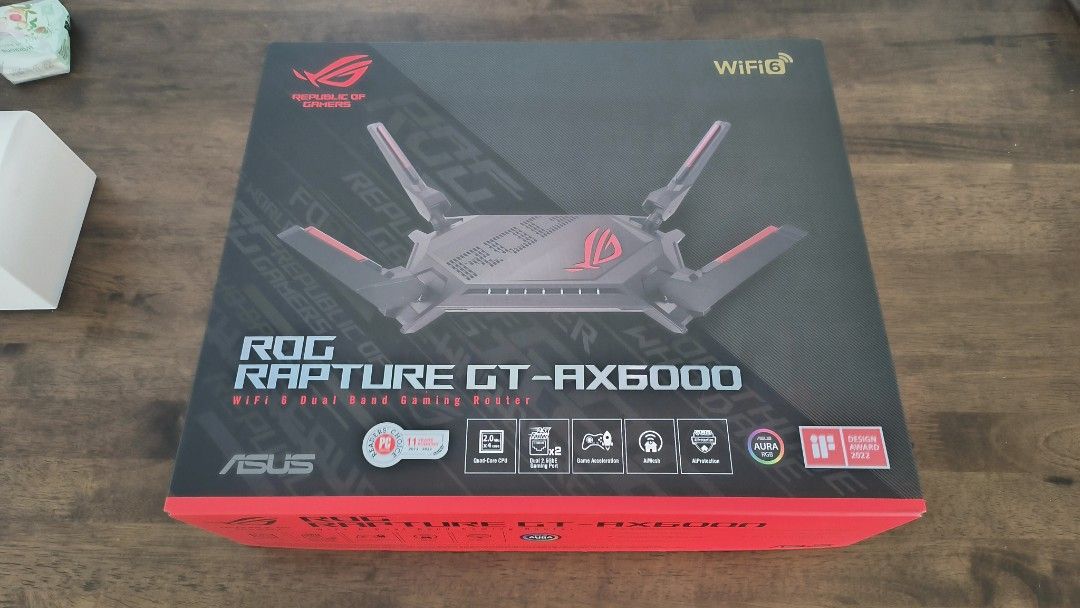 ASUS ROG Rapture GT-AX6000 WiFi 6 Gaming Router, Computers & Tech ...