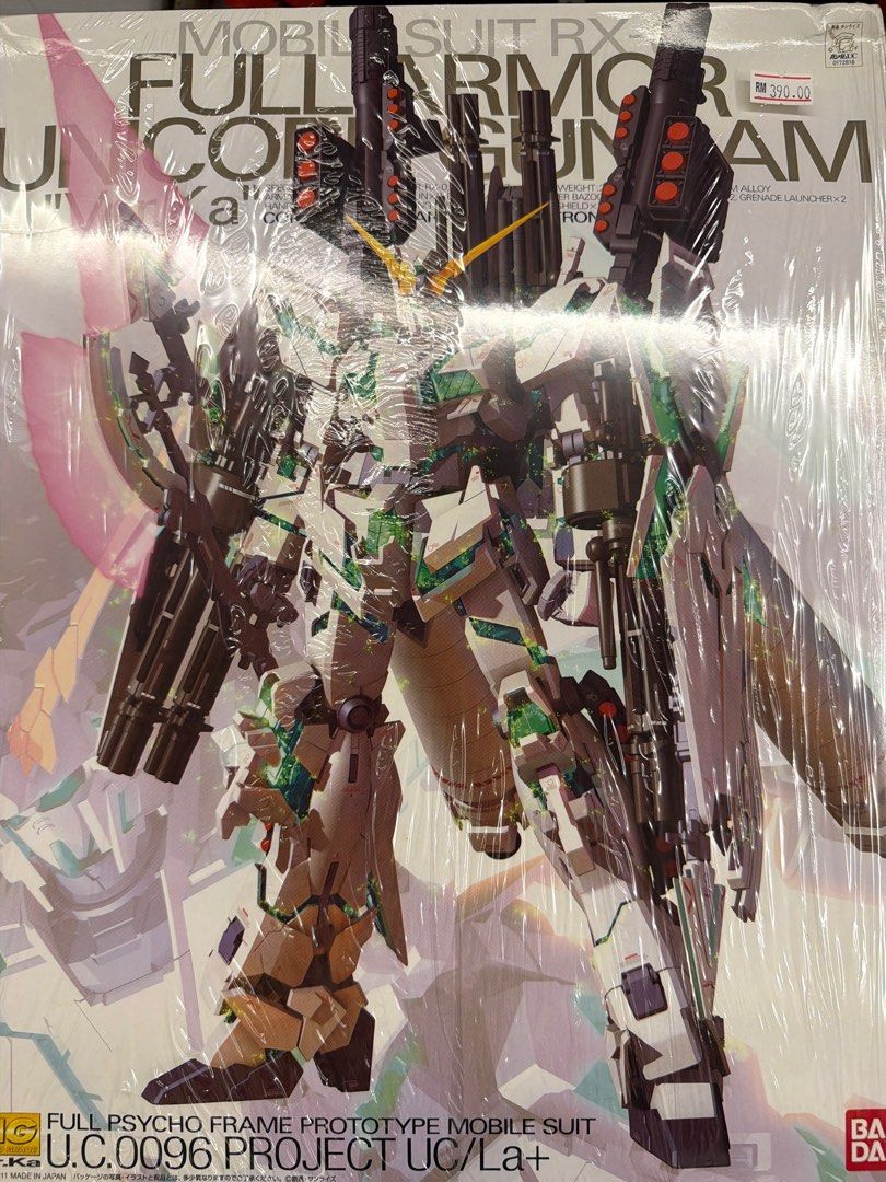 Bandai MG 1/100 Full Armor Unicorn Gundam, Hobbies & Toys, Toys & Games ...