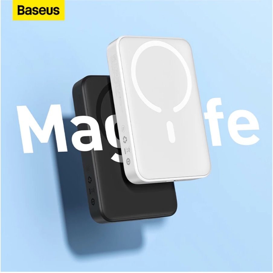 Baseus Power Bank 10000mAh Mini Magnetic Wireless Fast Charge with Auto ...