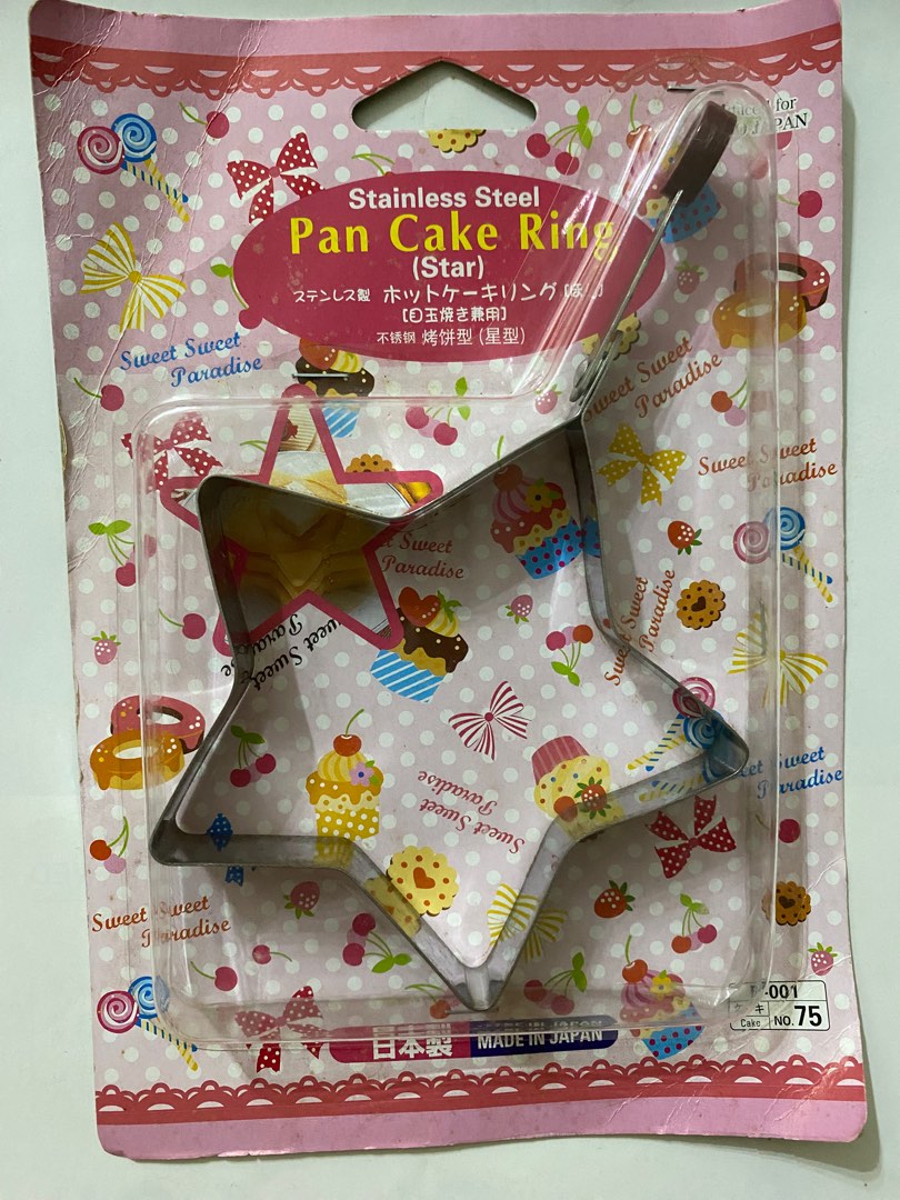 Daiso Star Pan Cake Ring & Glass Jar, Furniture & Home Living ...