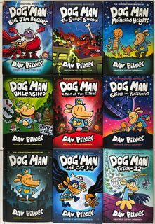 9 Dog Man Book Series by Dav Pilkey, Hobbies & Toys, Books & Magazines ...