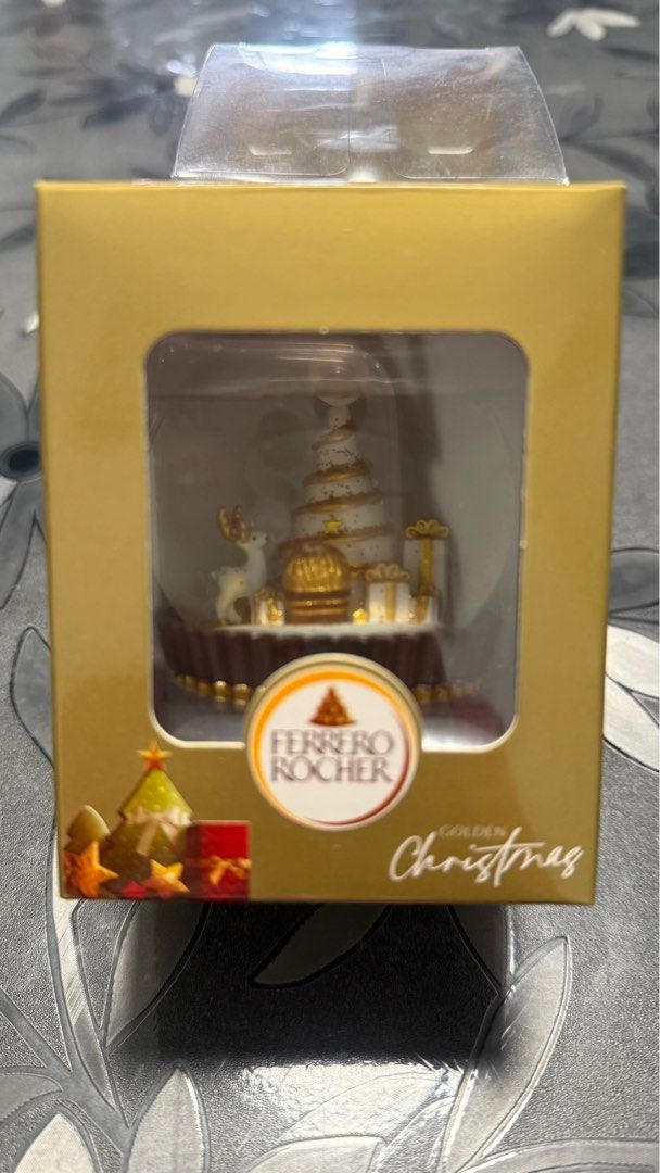 Ferrero Rocher Christmas Snow Globes, Furniture & Home Living, Home ...