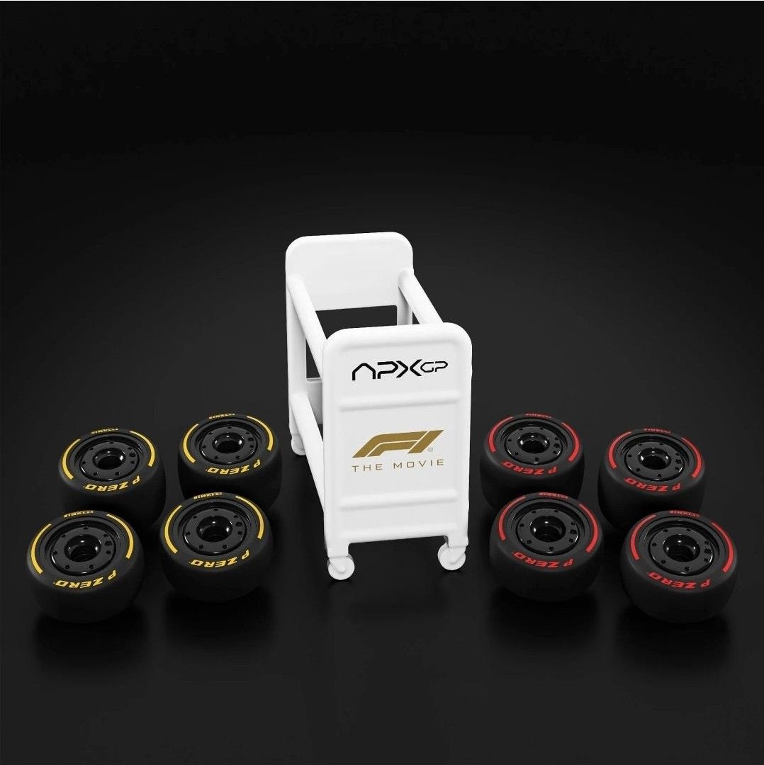 Hot wheels RLC The F1 Movie APXGP Model Car with Tire Rack, Hobbies ...