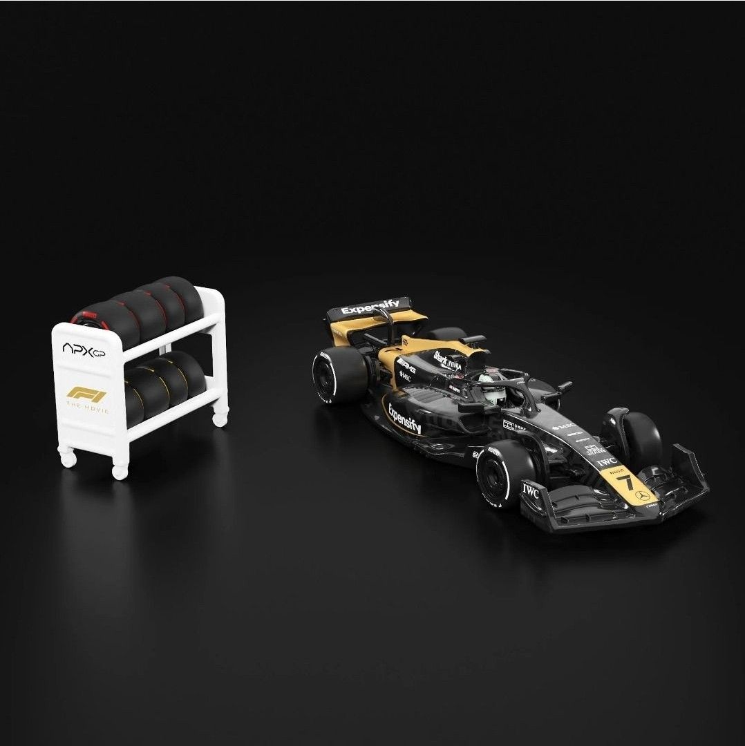 Hot wheels RLC The F1 Movie APXGP Model Car with Tire Rack, Hobbies ...