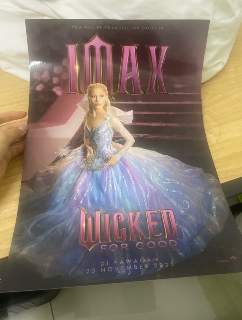 IMAX WICKED poster, Hobbies & Toys, Collectibles & Memorabilia, Fan ...