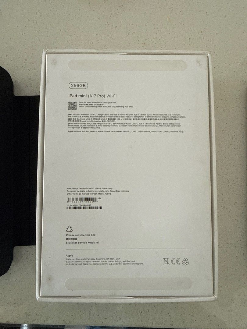 iPad mini (A17 Pro) 8.3" WiFi (2024) Space Grey 256GB, Mobile Phones ...