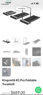 Kingsmith R1 Pro Foldable Treadmill, Sports Equipment, Exercise ...