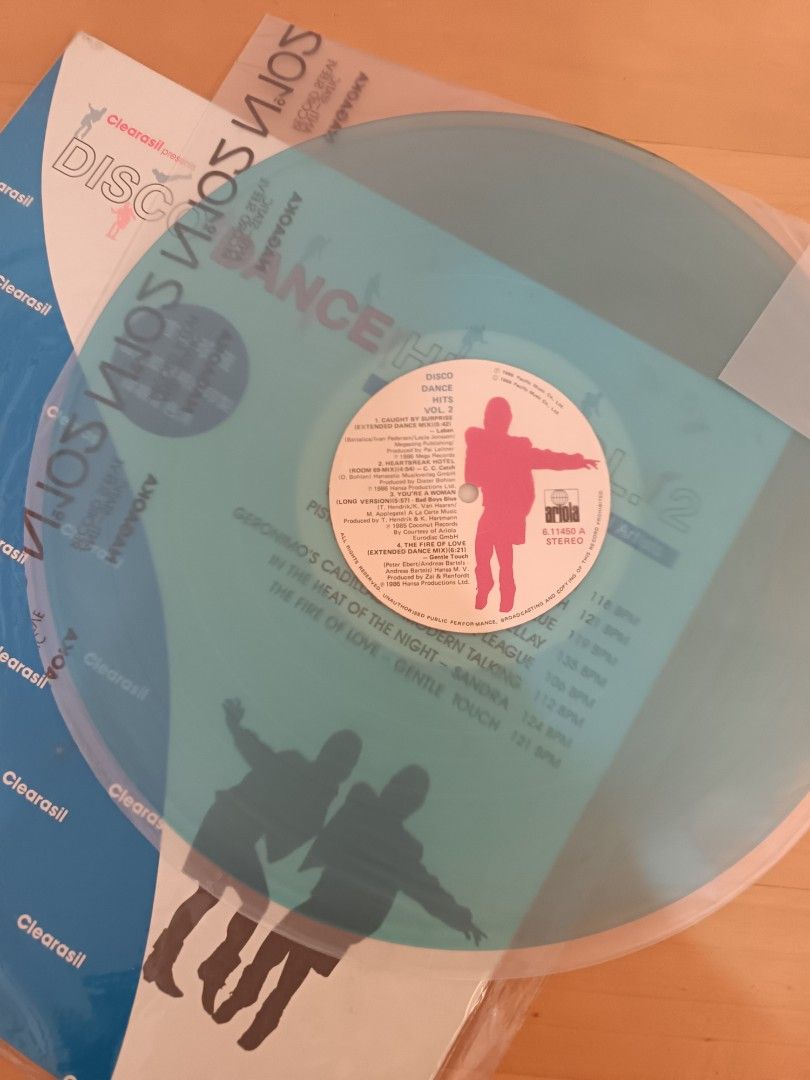 LP/荷東/EURO Italo-Disco DiscoDance Hits (remix) Vol. 2 舊版/黑膠(淺藍色膠版) LP ...