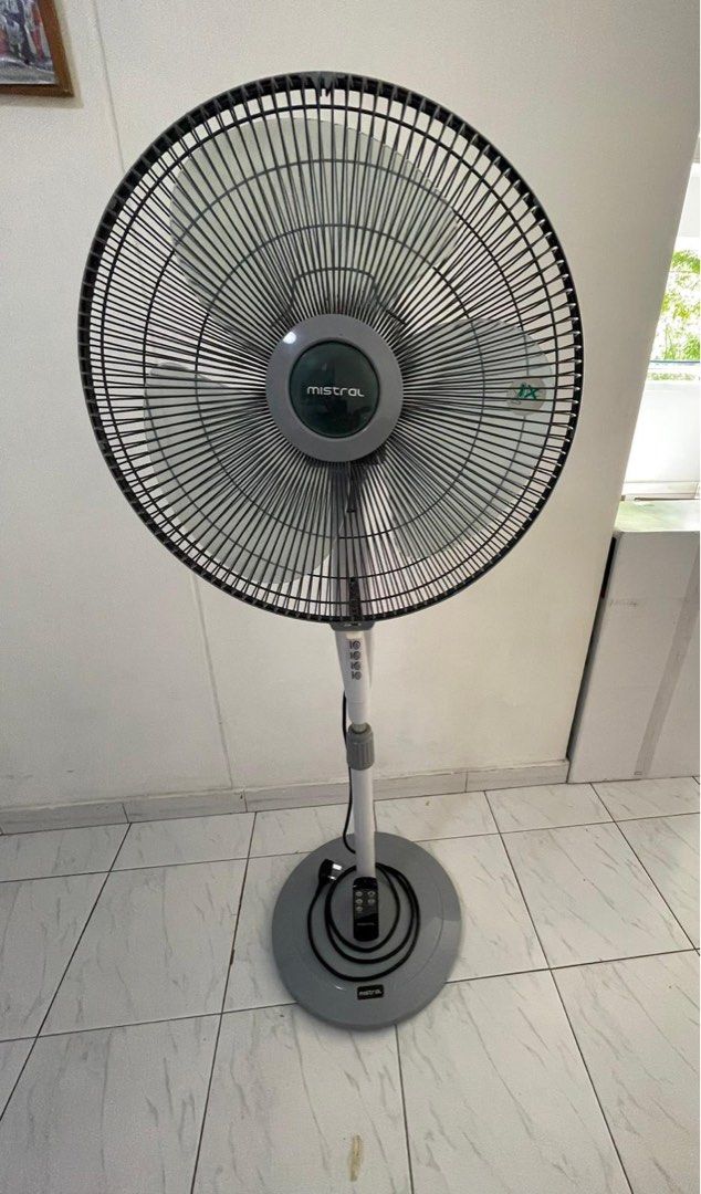 Mistral Stand Fan with Remote, Furniture & Home Living, Lighting & Fans ...