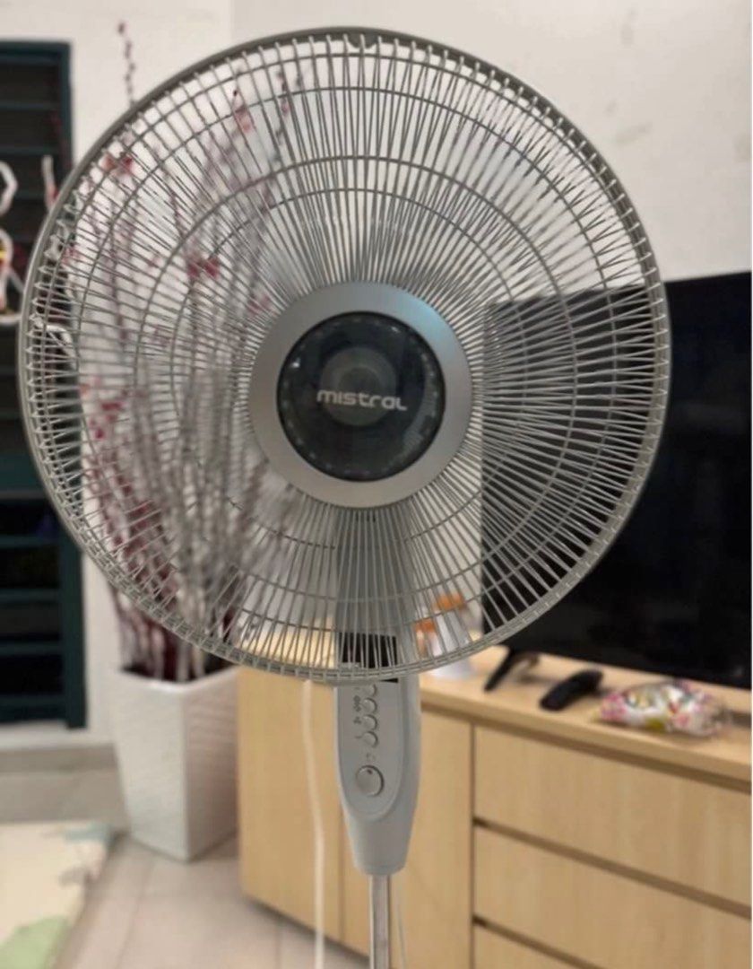Mistral Stand Fan with Remote Control, Furniture & Home Living ...