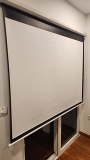 110" Tab-tensioned Motorized Ceiling Projection Screen EC2 Series, TV ...