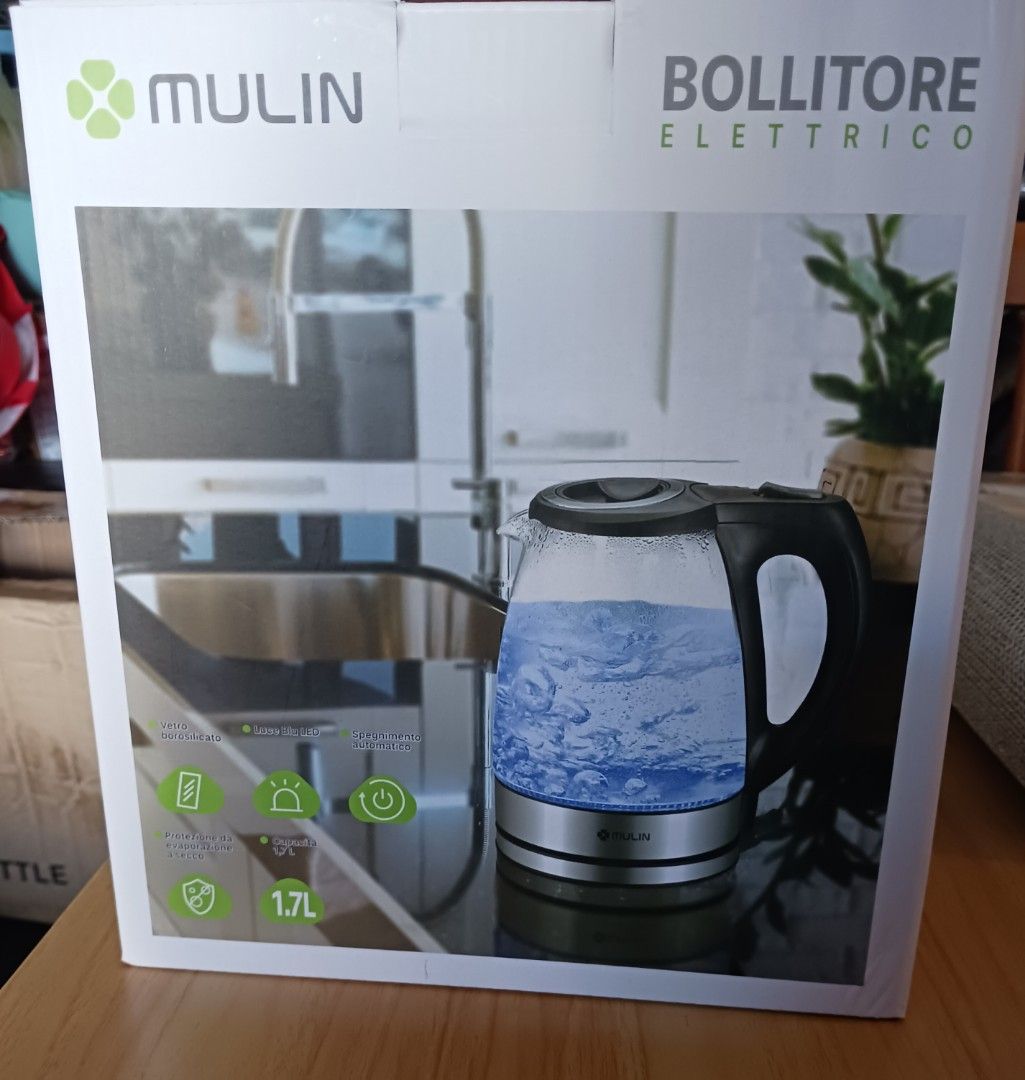 MULIN 電熱水壺 1.7L, 家庭電器, 廚房電器, 水壺 - Carousell