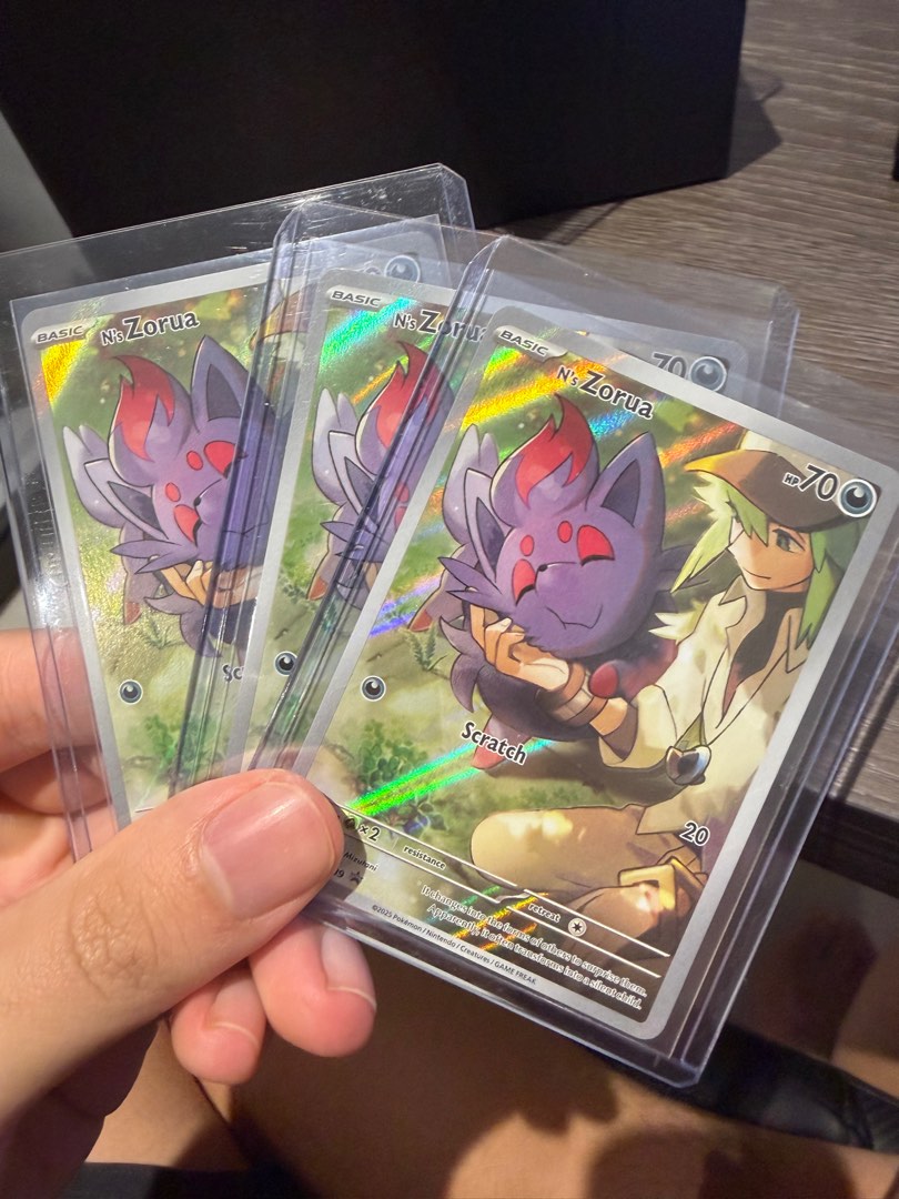 N's Zorua #189 Pokemon Promo from Journey Together Elite Trainer Box ...