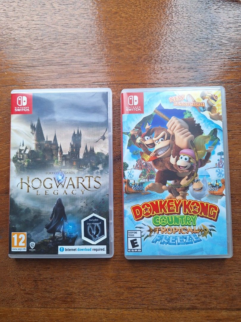 Nintendo Switch Games: Donkey Kong & Hogwarts Legacy, Video Gaming ...