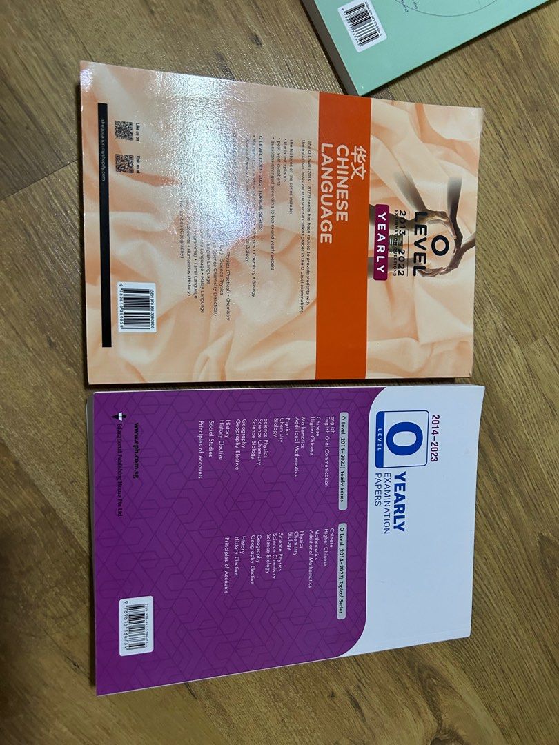 O Level Exam Papers and Textbooks - Chinese, Chemistry, Additional ...