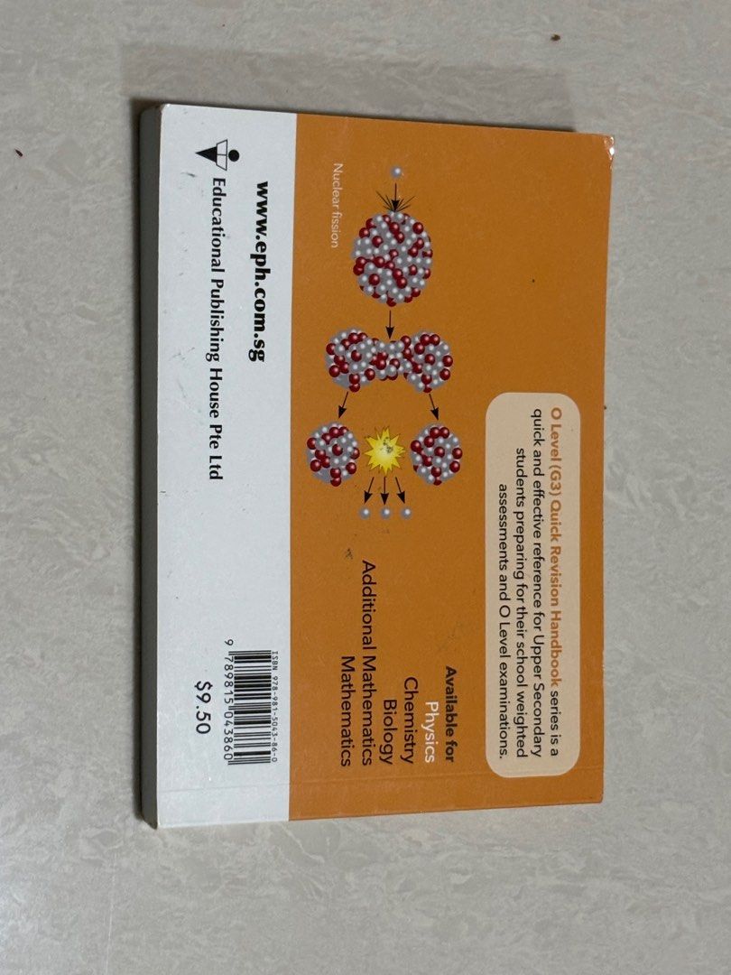 O-Level Quick Revision Handbooks (Physics, Chemistry, Biology, EMaths ...