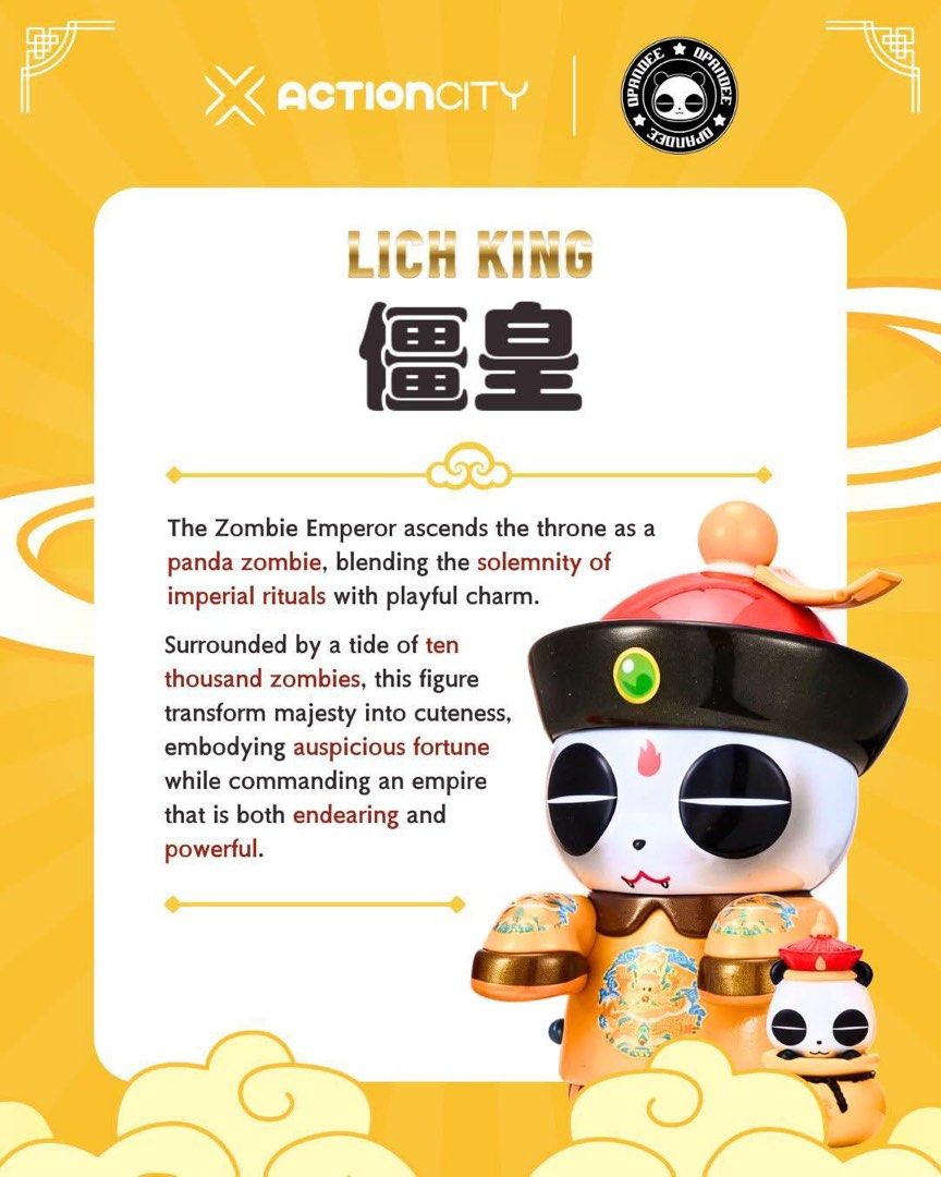 Opandee Zombie Party Series 4 - Foo Lion, Lich King and Pinkie ...