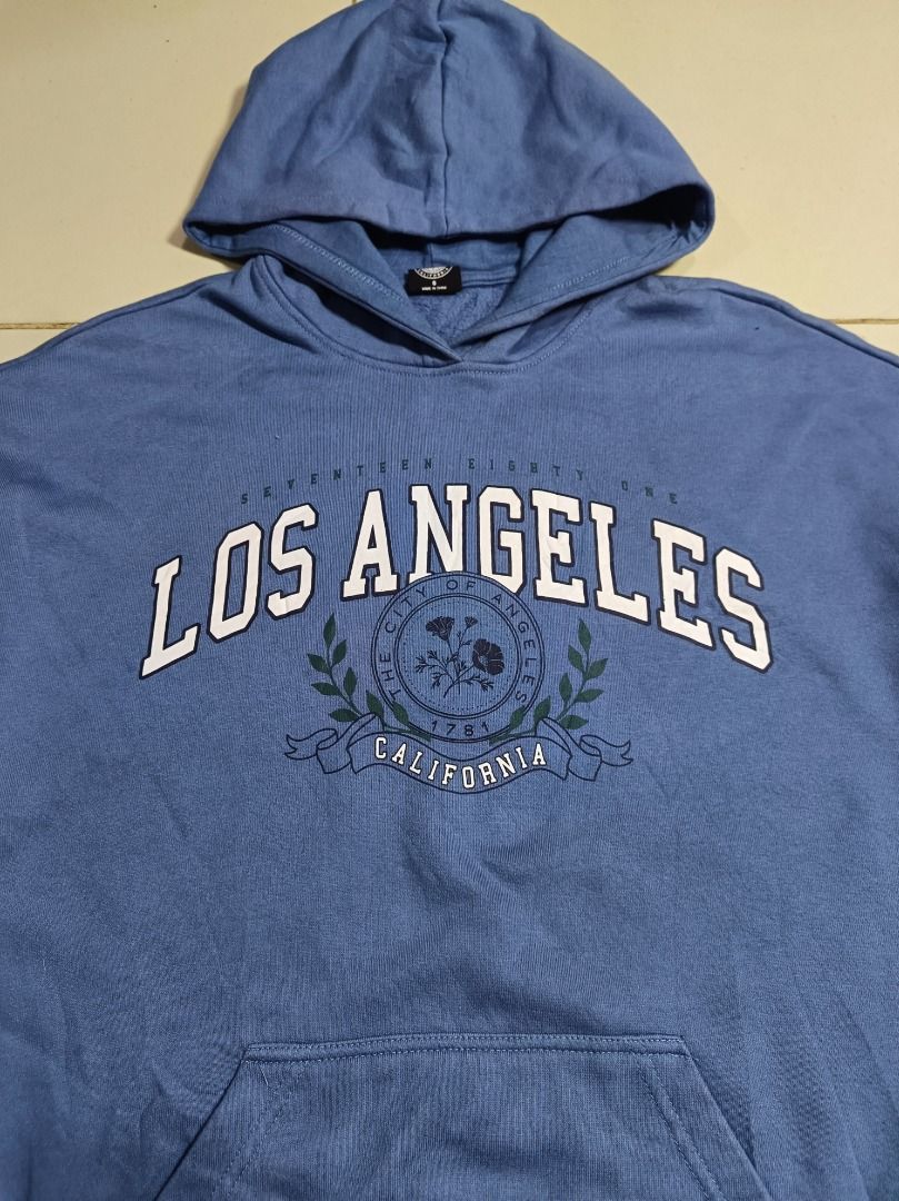 PacSun LA Pullover Hoodie Blue | Oversized Fit, Men's Fashion, Tops ...