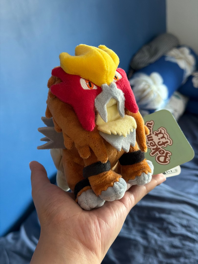 Pokemon Fit Entei Plush Toy, Hobbies & Toys, Toys & Games on Carousell