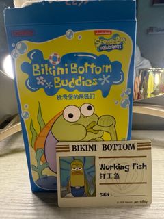 Bikini Bottom Buddies Dazed Fish Figure, Hobbies & Toys, Toys & Games ...