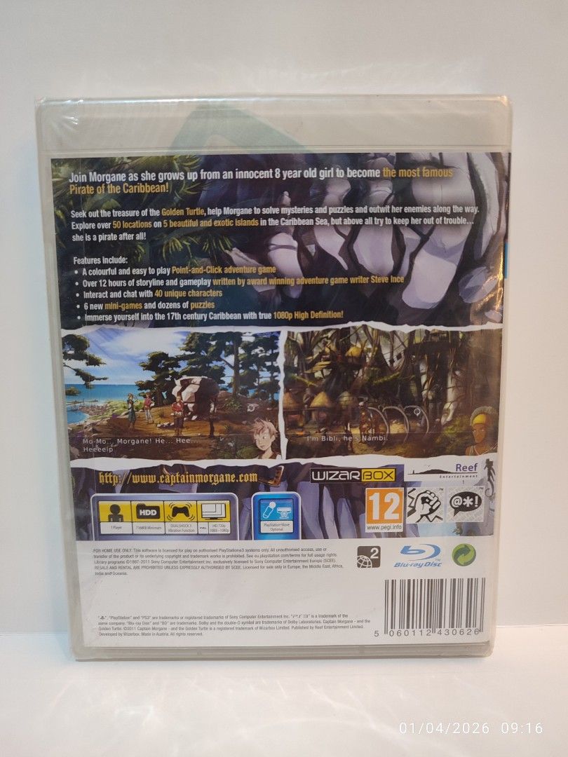 PS3 - Captain Morgan and the Golden Turtle (STORE RESEALED) "EU", Video ...