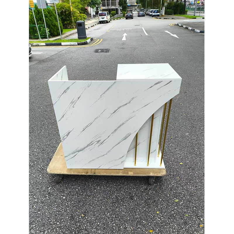 Reception Desk Cashier Counter Simple Modern Welcome Table (Free ...