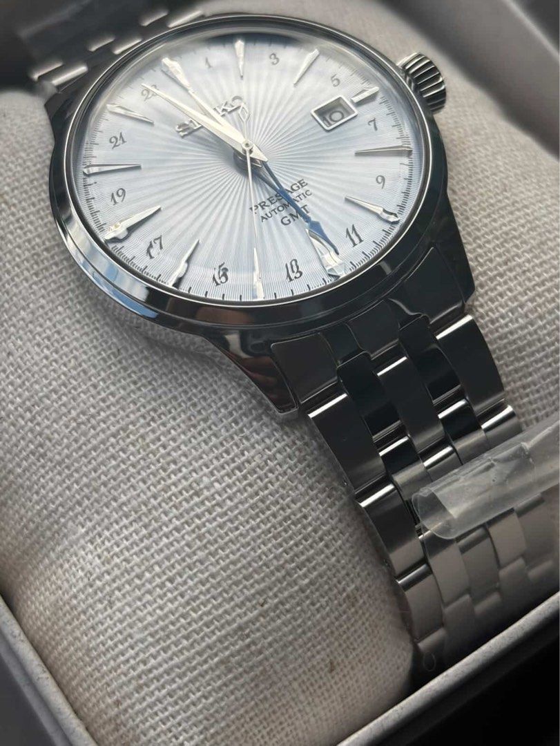 Seiko Presage Automatic GMT Watch, Luxury, Watches on Carousell