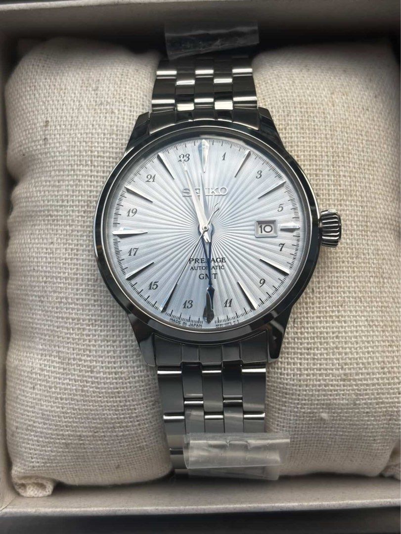 Seiko Presage Automatic GMT Watch, Luxury, Watches on Carousell