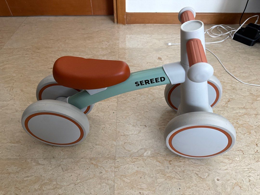 SEREED Balance Bike - Mint Green and Brown, Babies & Kids, Infant ...