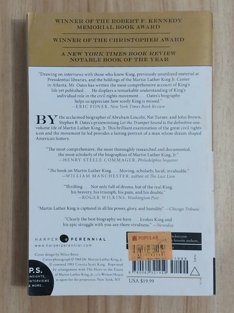 (SL) Let The Trumpet Sound: A Life of Martin Luther King, Jr. By ...