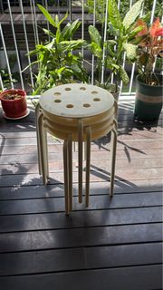 Space Saving Stackable Stools, Furniture & Home Living, Furniture, Chairs on Carousell