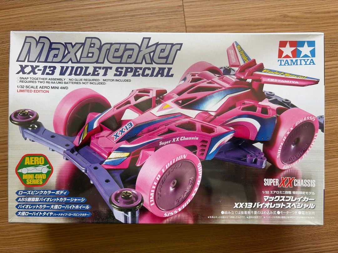 Tamiya Max Breaker XX-13 Violet Special Mini 4WD, Hobbies & Toys, Toys ...