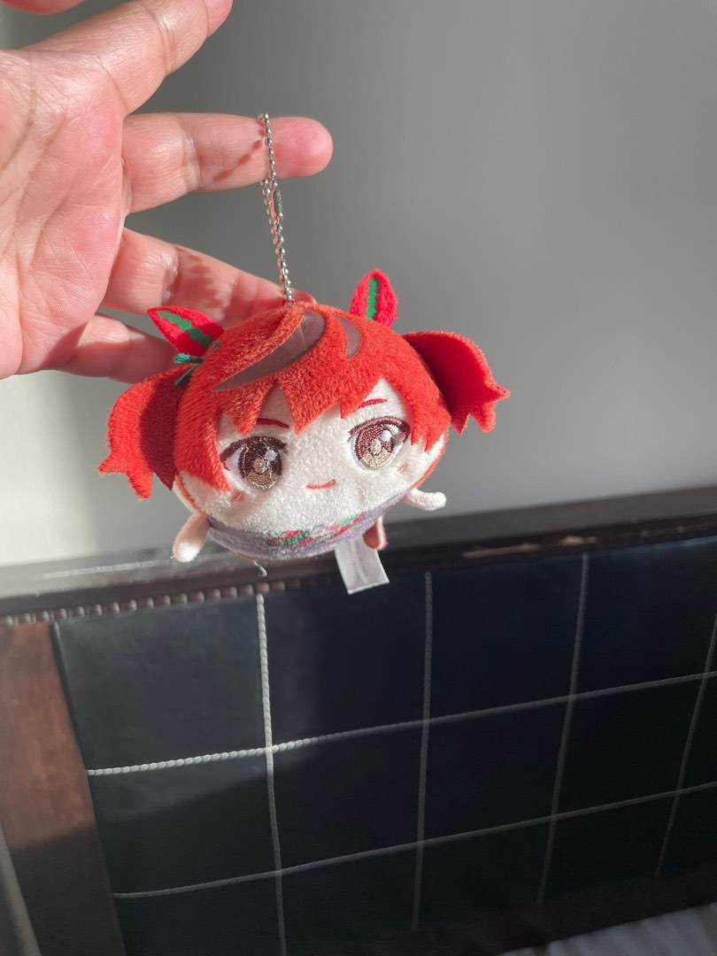 This is a Tokai Teio "Hug Chara" mascot stuffed toy from the Uma Musume ...
