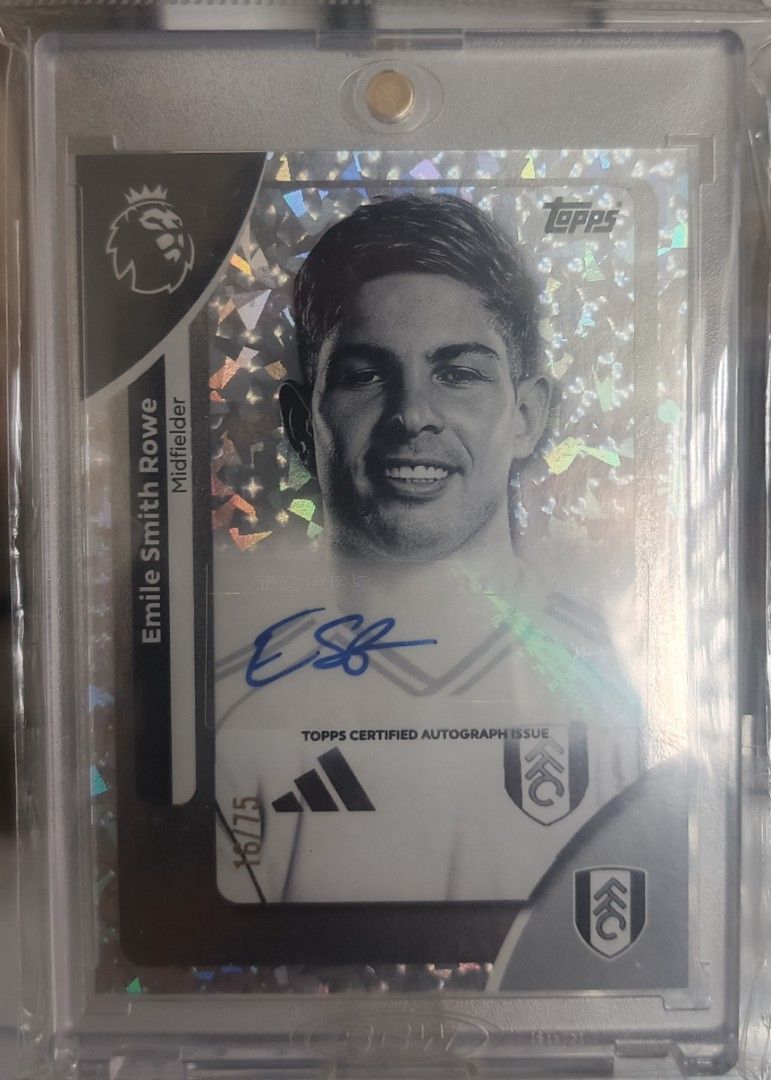 Topps Premier League 2025/26 Emile Smith Rowe Autograph Card, Hobbies ...