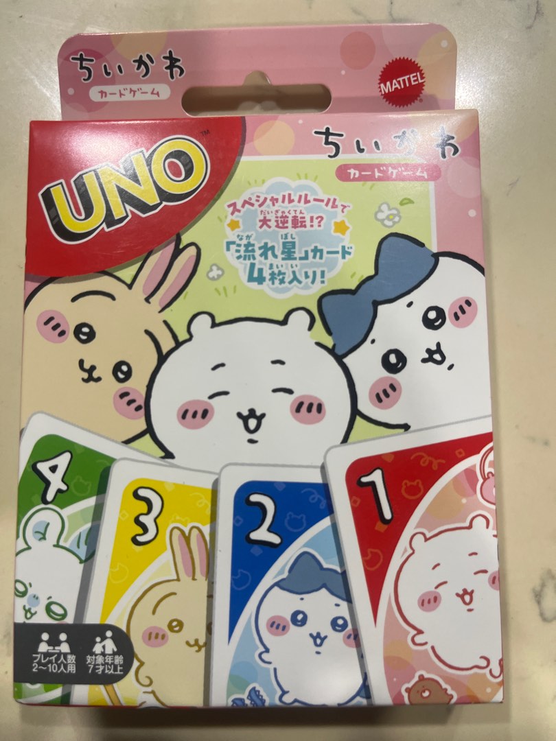 UNO Chiikawa Card Game, Hobbies & Toys, Toys & Games on Carousell