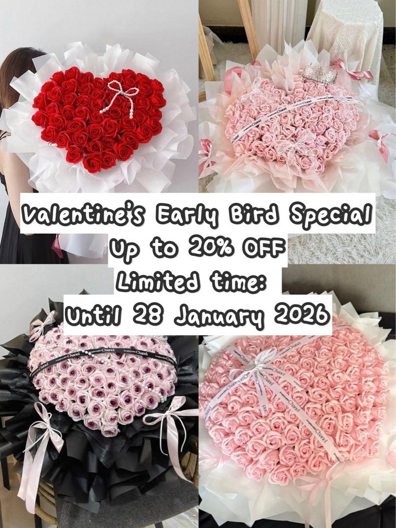 VALENTINE’S EARLY BIRD ALERT, Hobbies & Toys, Flowers & Bouquets on ...
