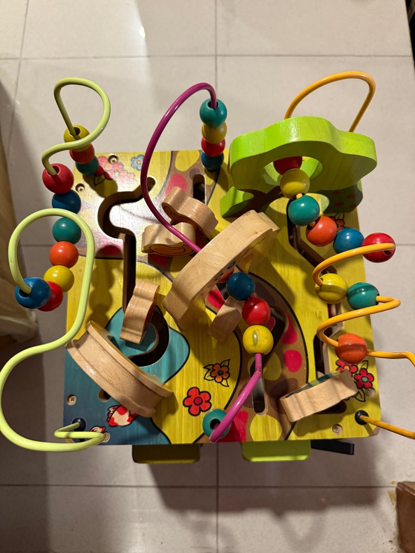 Zing Zoo Wooden Activity Cube, Babies & Kids, Infant Playtime on Carousell