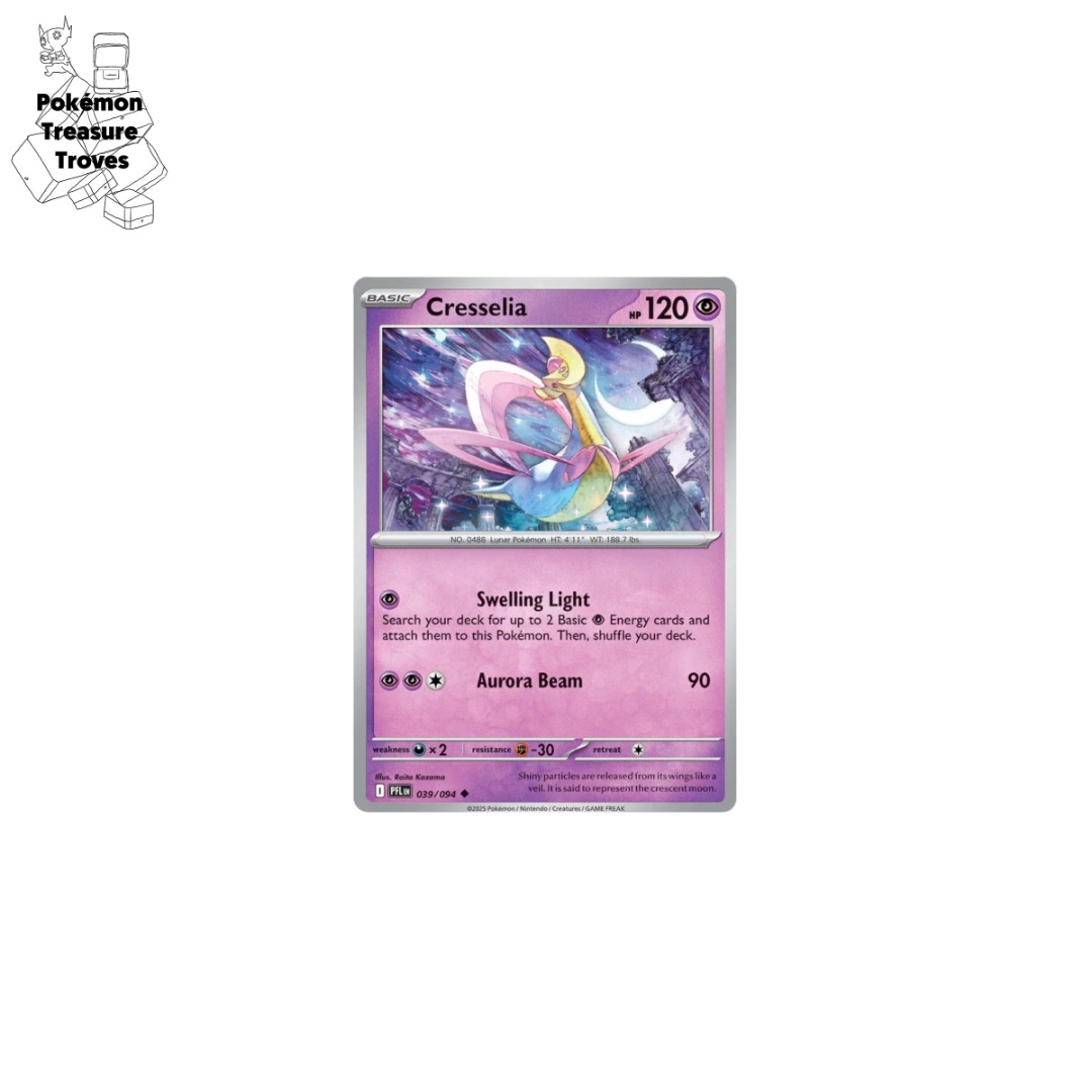 [$0.30/$0.50] Pokemon Mega Evolution Phantasmal Flames Cresselia Normal ...
