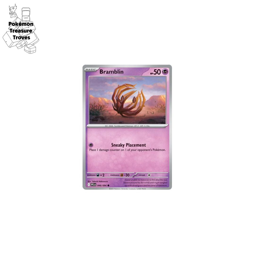 [$0.30/$0.50] Pokemon Mega Evolution Phantasmal Flames Bramblin Normal ...