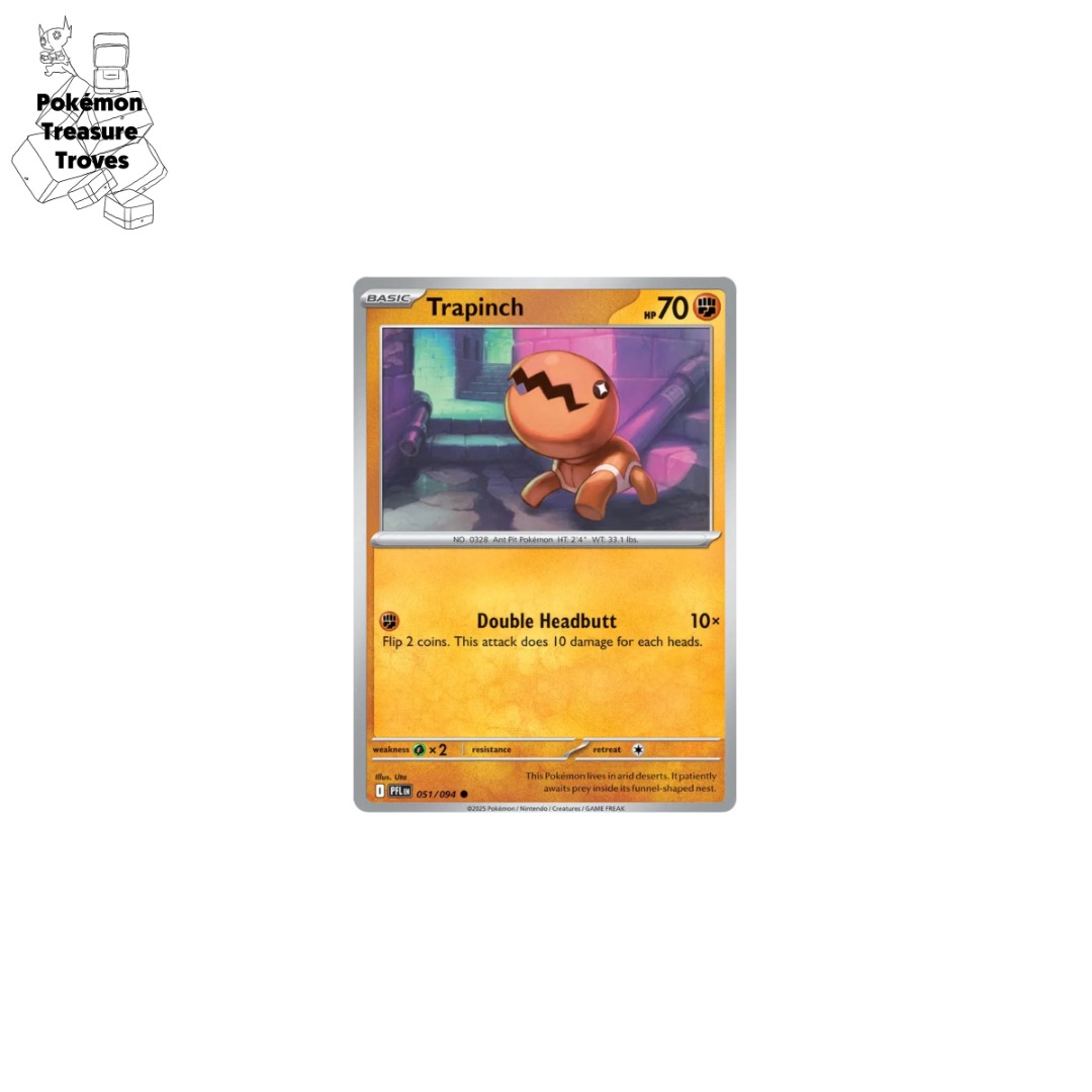 [$0.30/$0.50] Pokemon Mega Evolution Phantasmal Flames Trapinch Normal ...