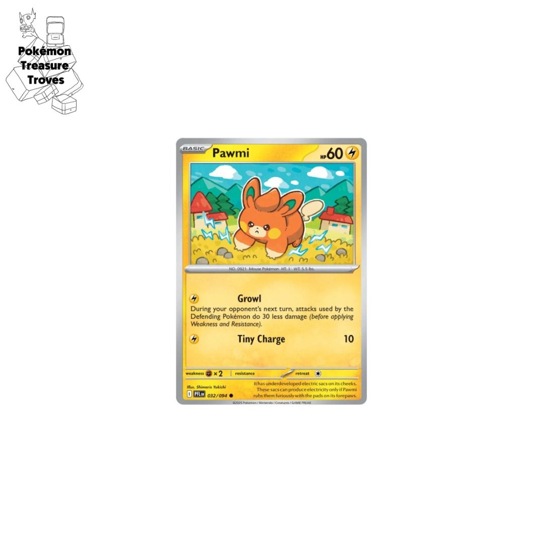 [$0.30/$0.70] Pokemon Mega Evolution Phantasmal Flames Pawmi Normal ...