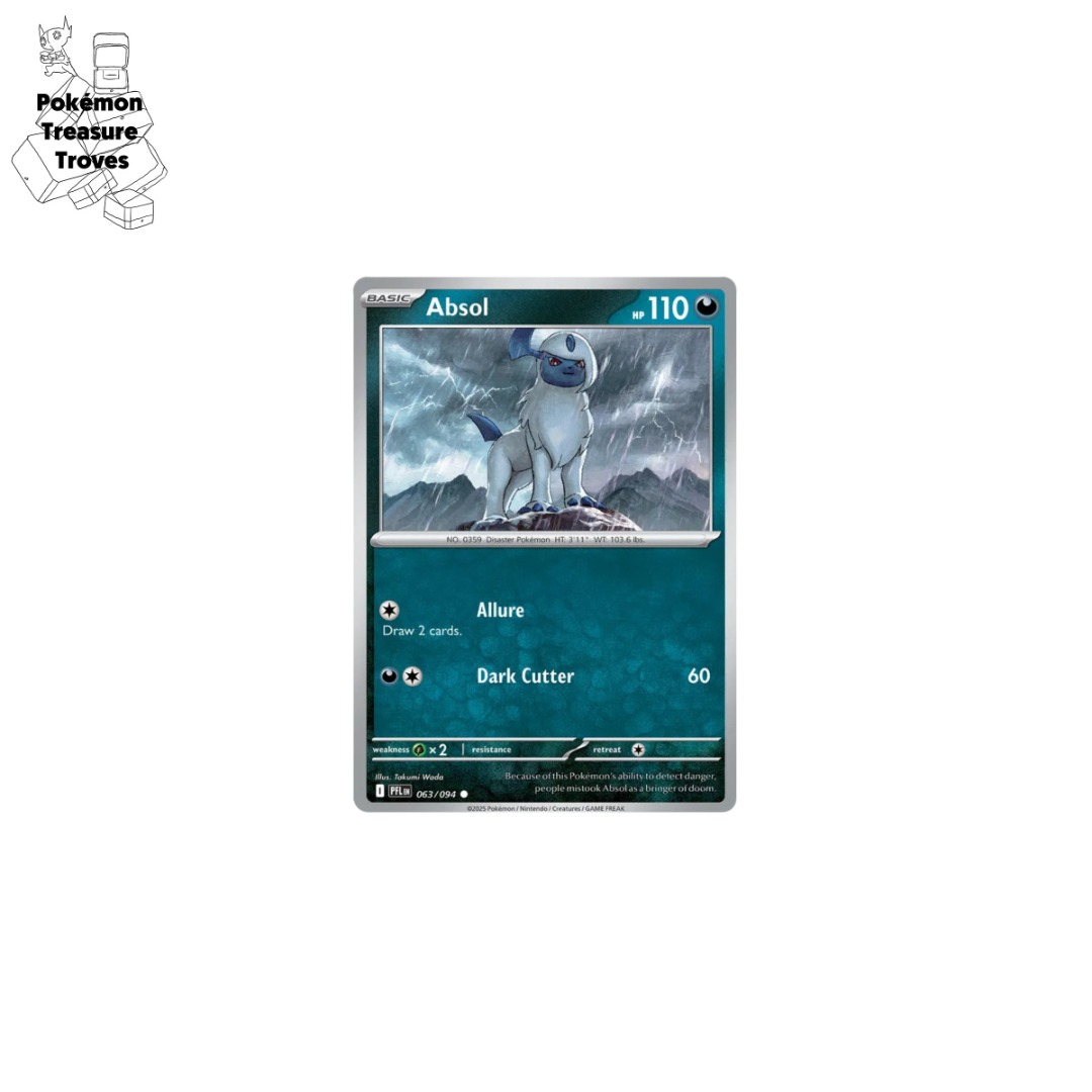 [$0.30/$0.70] Pokemon Mega Evolution Phantasmal Flames Absol Normal ...