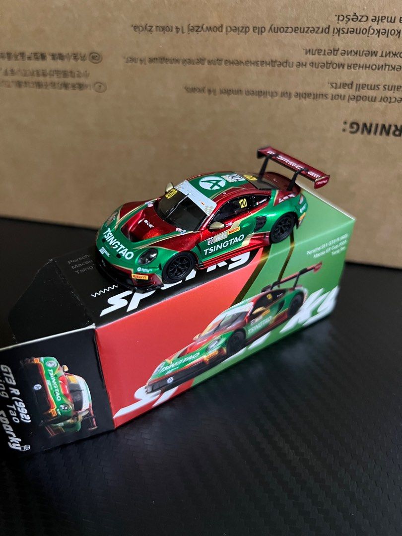 1:64 SPARKY x TINY 1/64 Porsche 992 911 GT3 R Macau GT Cup 2023 - Tsing ...
