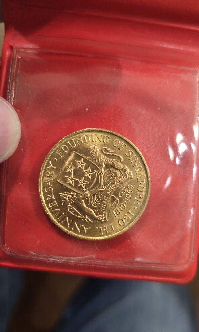 1969 $150 Raffles Lighthouse Gold Coin, Hobbies & Toys, Memorabilia ...