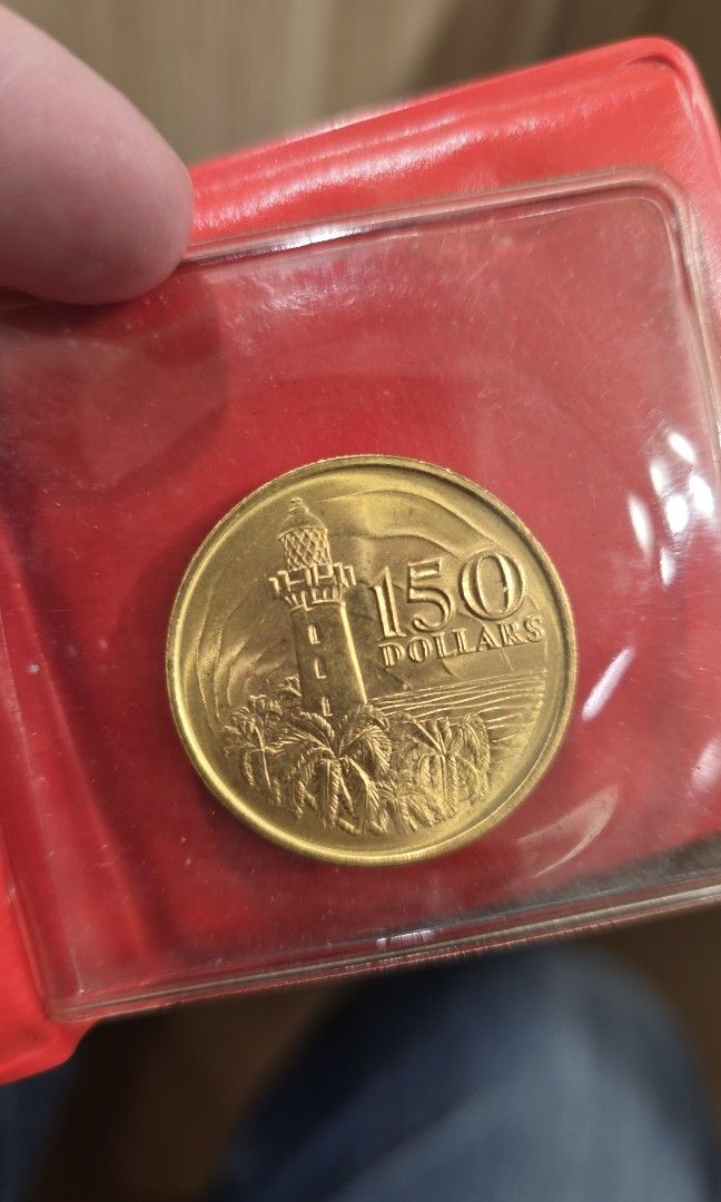 1969 $150 Raffles Lighthouse Gold Coin, Hobbies & Toys, Memorabilia ...
