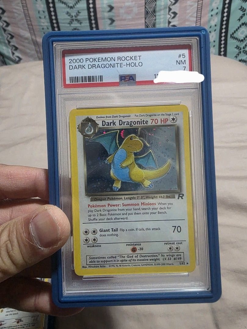 2000 Pokemon Rocket Dark Dragonite Holo PSA 7, Hobbies & Toys, Toys ...